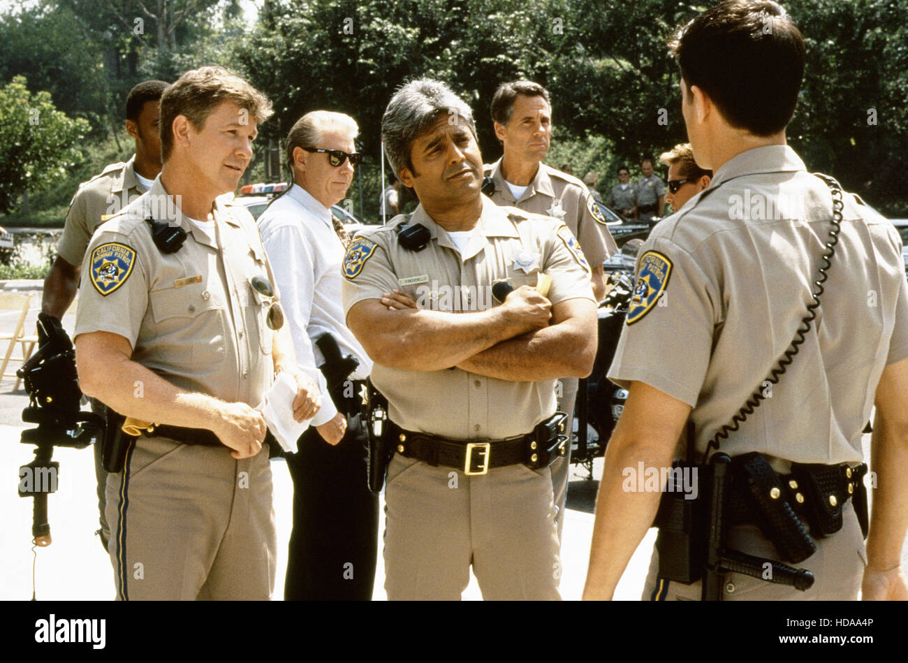 CHIPS '99, Larry Wilcox (front, left), Erik Estrada (front, center ...