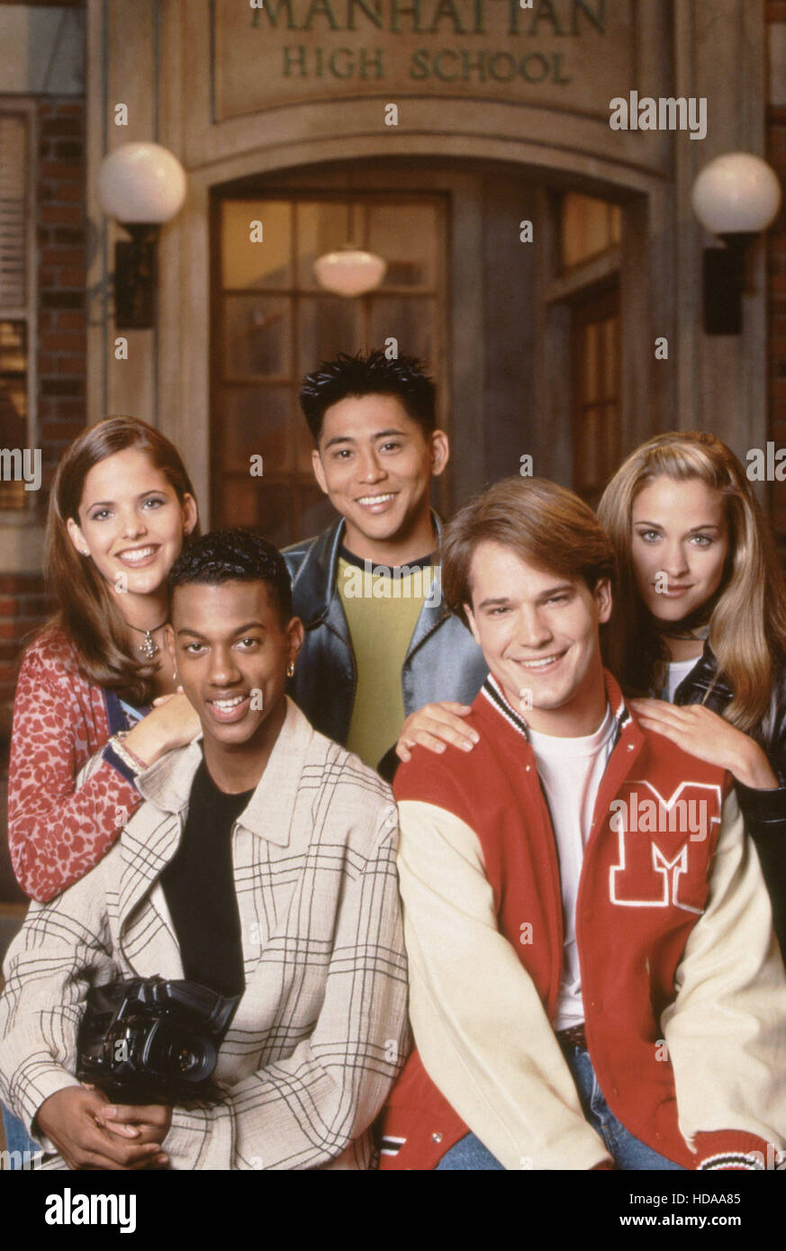 CITY GUYS, (from left): Caitlin Mowrey, Wesley Jonathan, Dion Basco ...