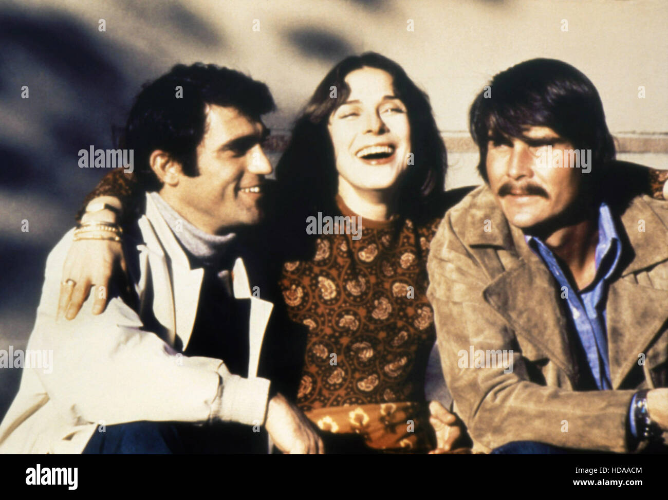 CLASS OF '63, from left: Cliff Gorman, Joan Hackett, James Brolin, 1973 ...