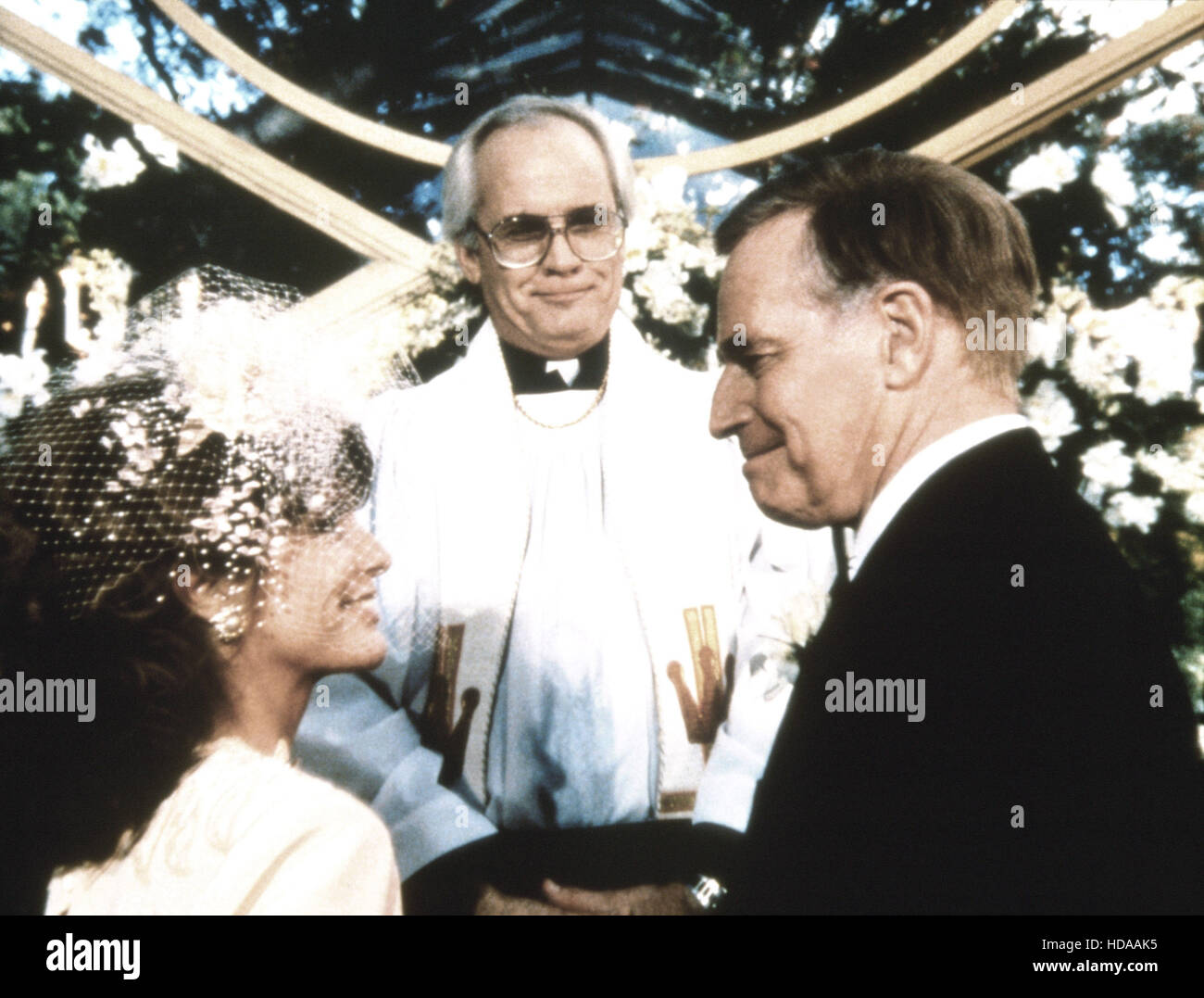 THE COLBYS, (from left): Katharine Ross, Bud Davis, Charlton Heston ...