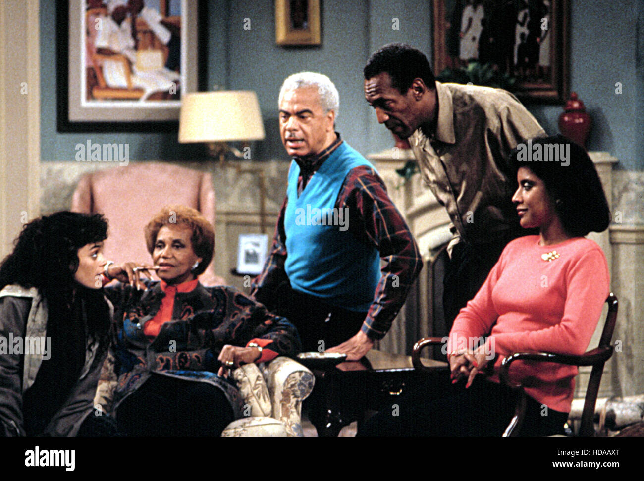 THE COSBY SHOW, Lisa Bonet, Clarice Taylor, Earle Hyman, Bill Cosby ...