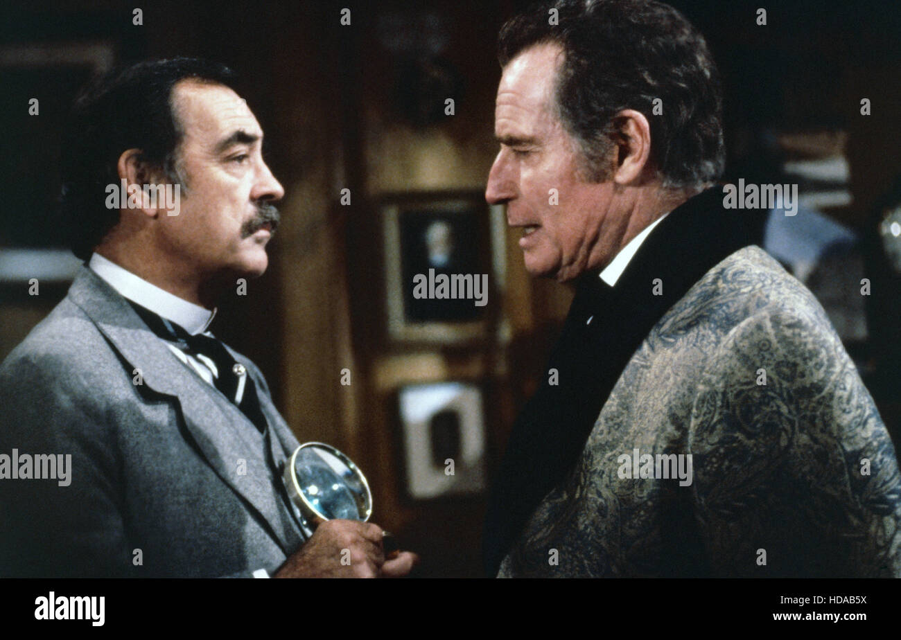 THE CRUCIFIER OF BLOOD, from left: Richard Johnson, Charlton Heston ...