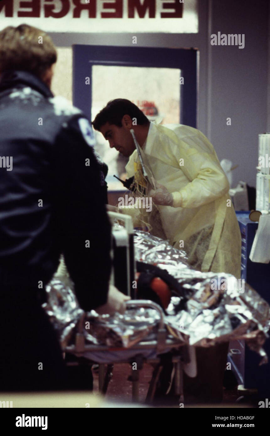 E.R., George Clooney, 'Blizzard', (Season 1), 1994-, © NBC / Courtesy ...