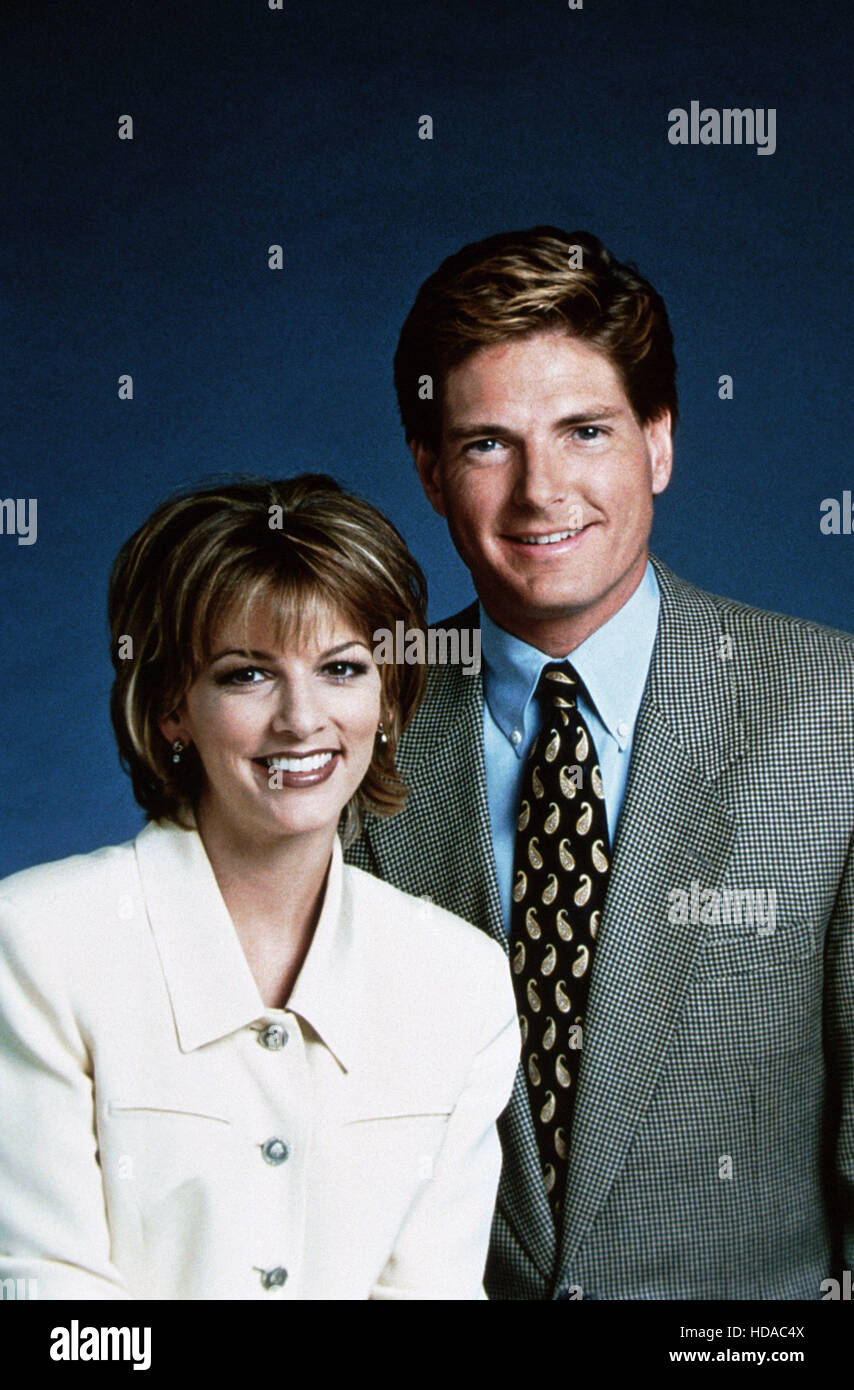EXTRA, from left: Libby Weaver, Brad Goode, 1994 -, © Warner Brothers ...
