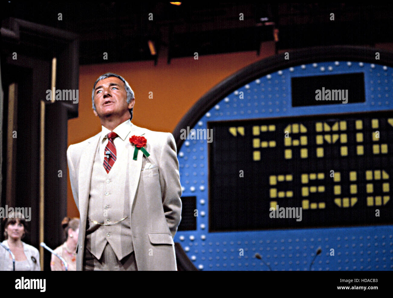 FAMILY FEUD, 1976-85, Richard Dawson with two contestants, 1979 Stock ...