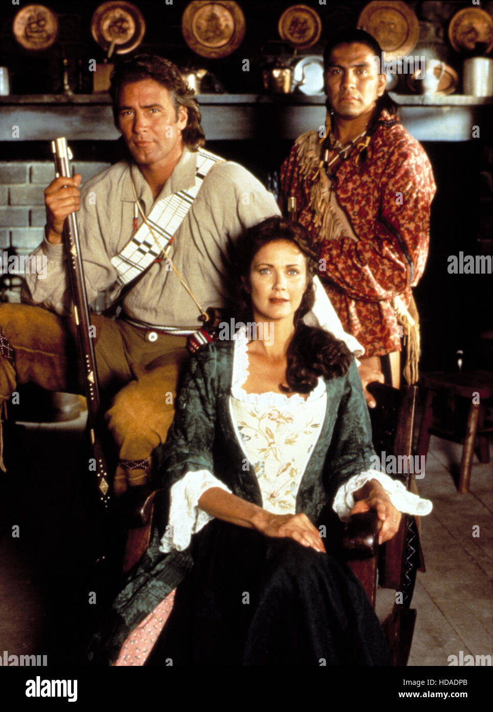 HAWKEYE, Lee Horsley, Lynda Carter, Rodney A. Grant, 1994 Stock Photo ...