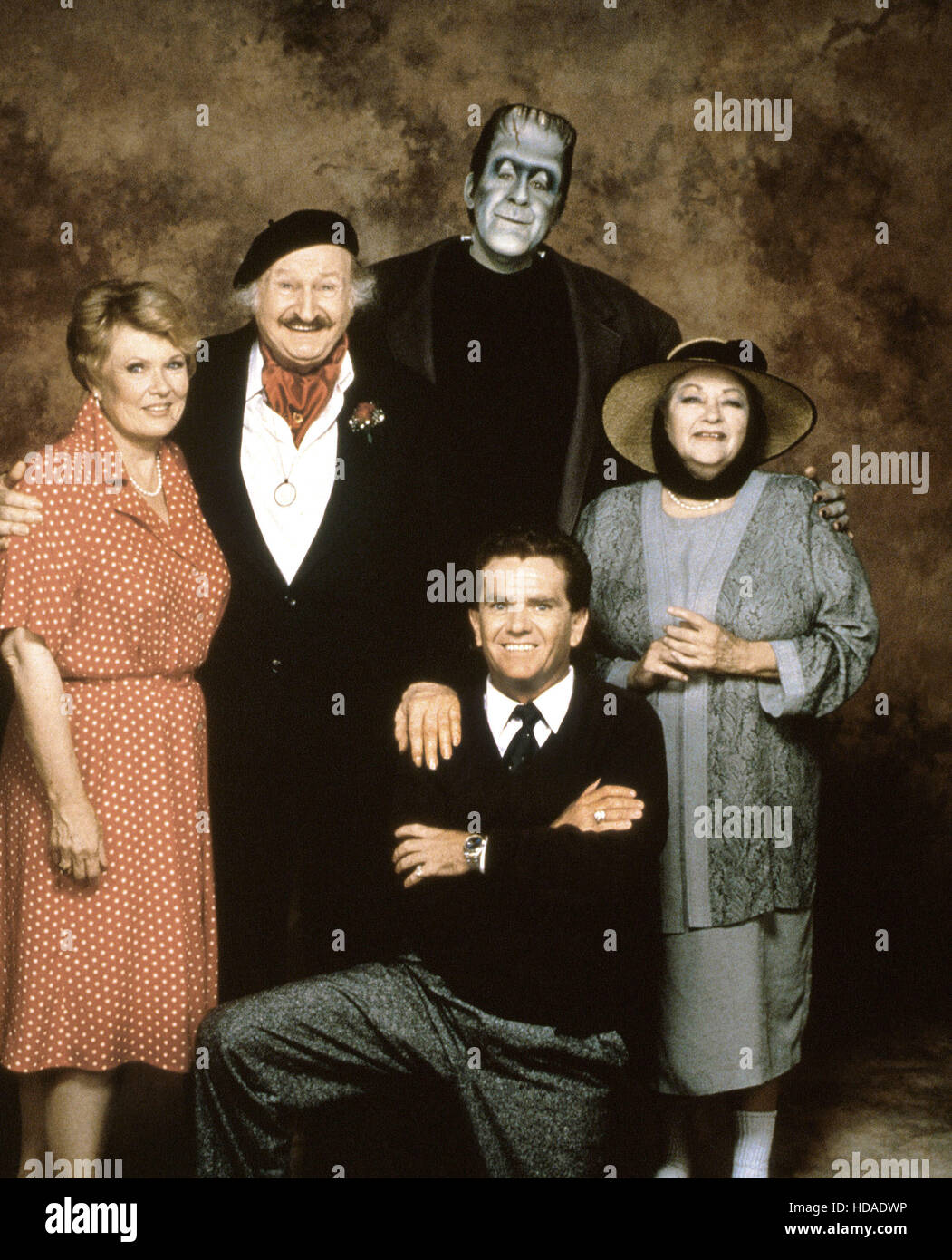HERE COMES THE MUNSTERS, Edward Herrmann (top, center), poses with ...