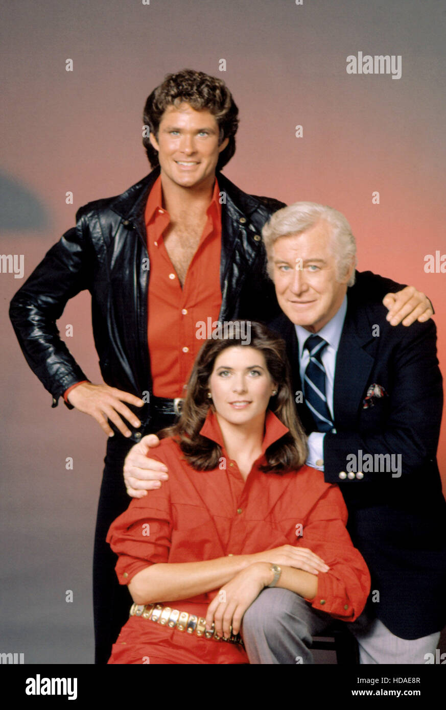 KNIGHT RIDER, David Hasselhoff, Patricia McPherson, Edward Mulhare ...