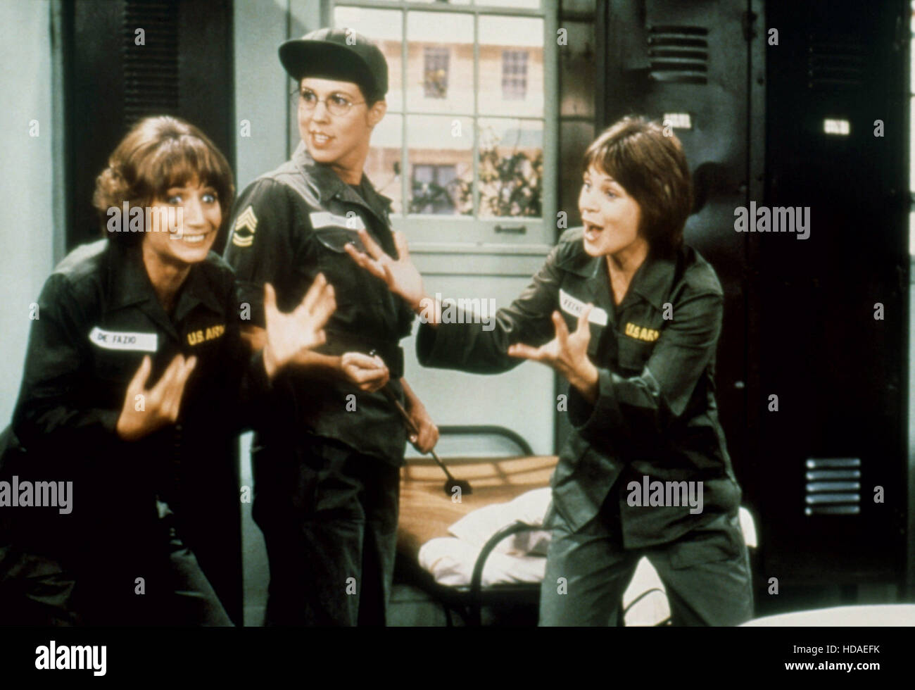 Laverne And Shirley From Left Penny Marshall Vicki Lawrence Cindy Williams 1976 83 Stock