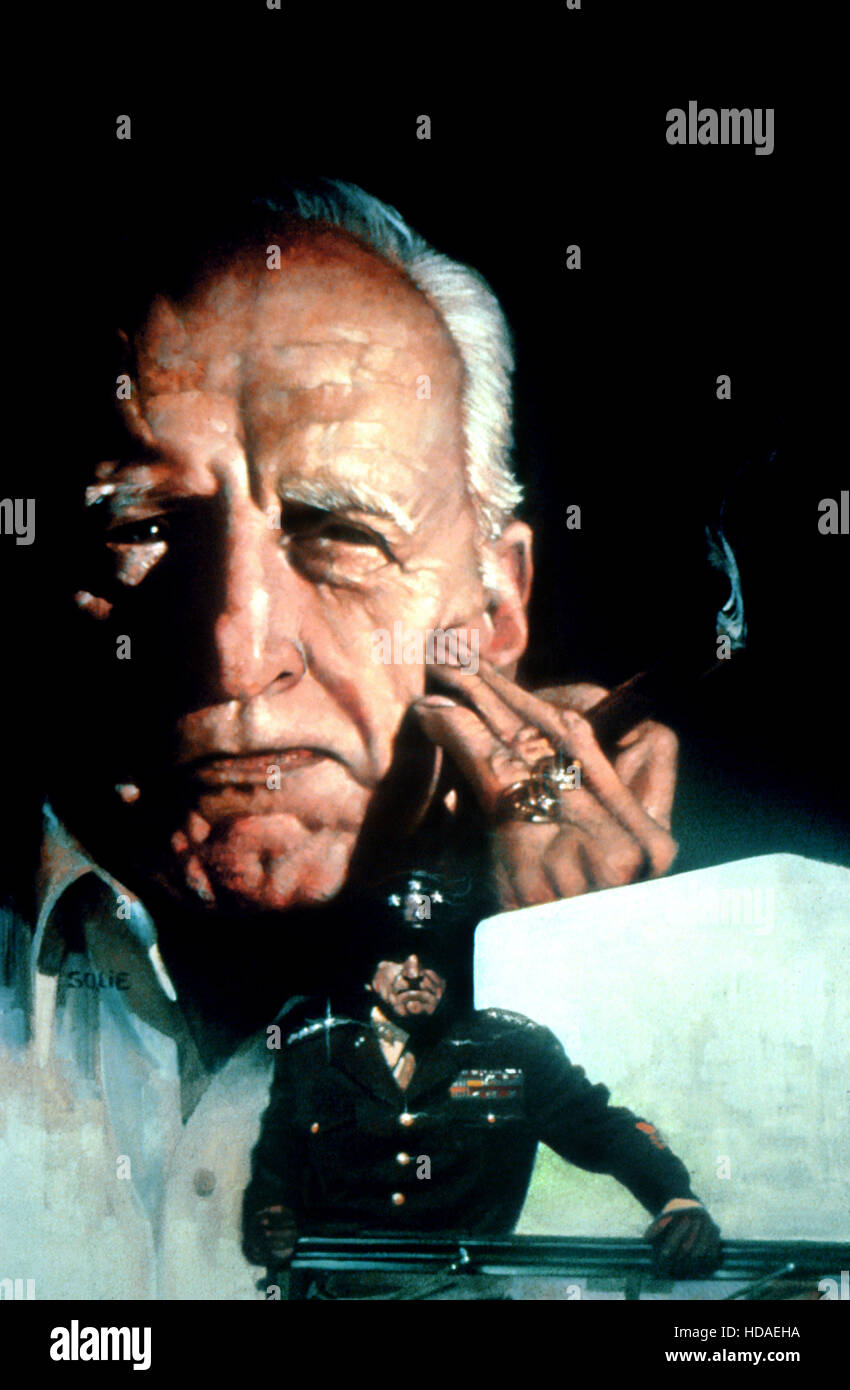 THE LAST DAYS OF PATTON, George C. Scott, 1986, © CBS/courtesy Everett ...