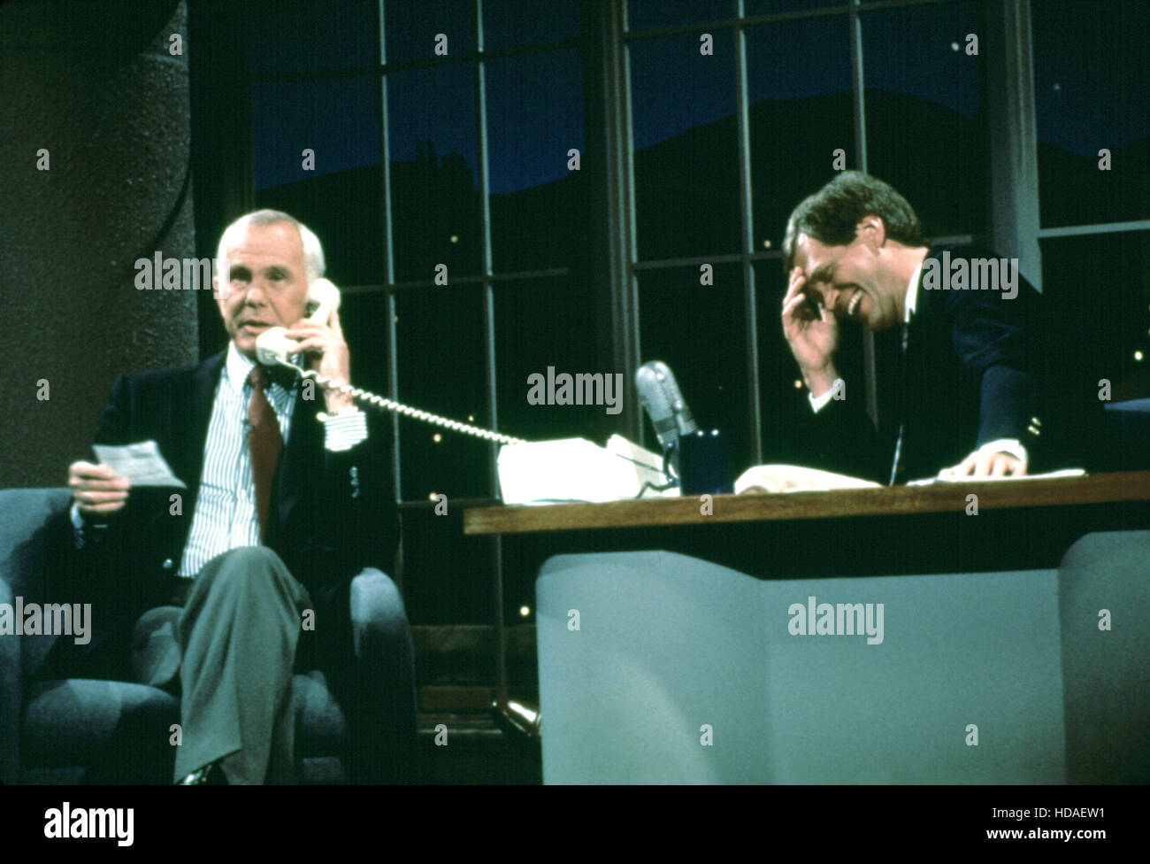 LATE NIGHT WITH DAVID LETTERMAN, Johnny Carson, David Letterman, 1982/ ...
