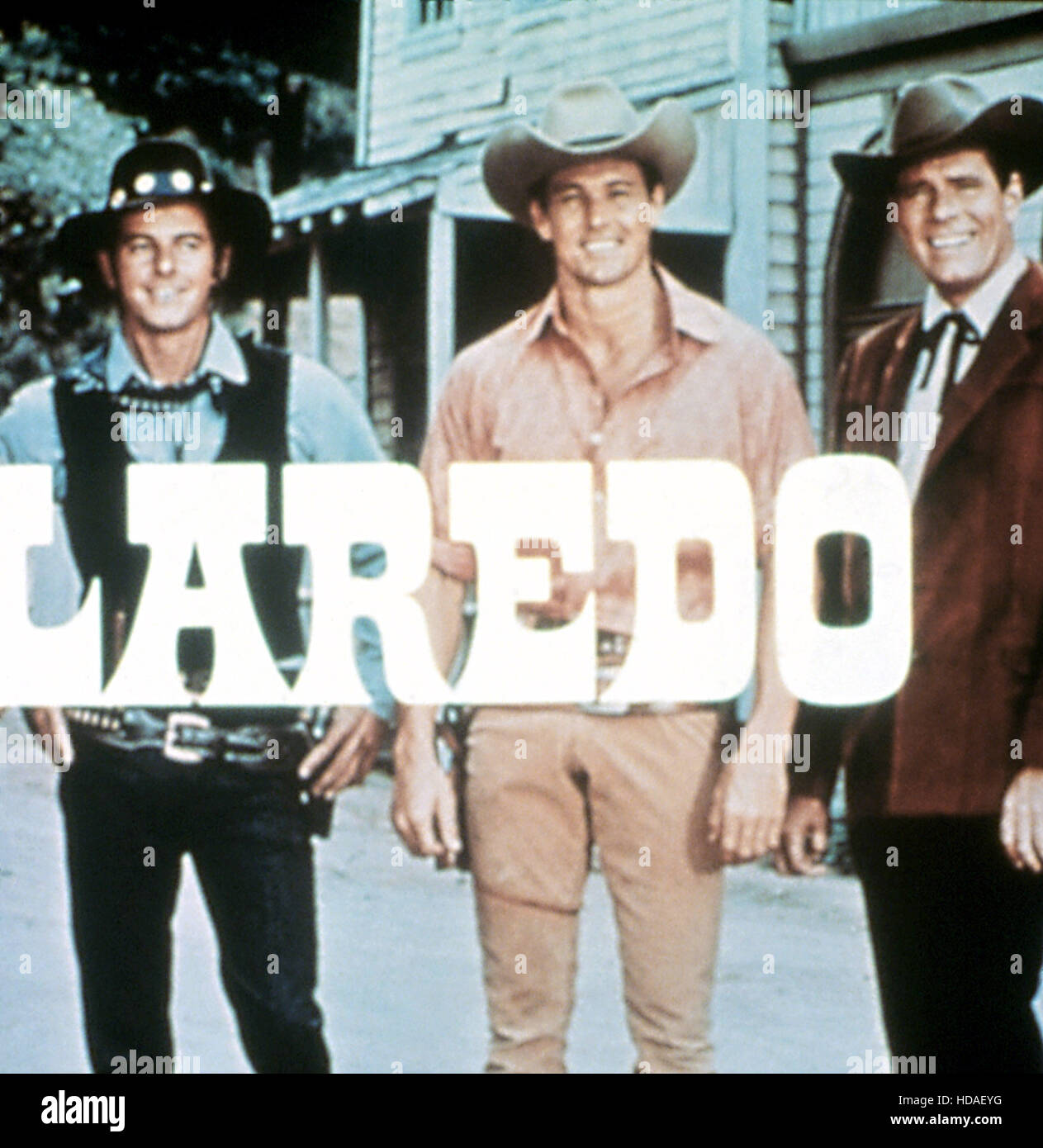 LAREDO, Peter Brown, William Smith, Philip Carey, 1965-67 Stock Photo ...
