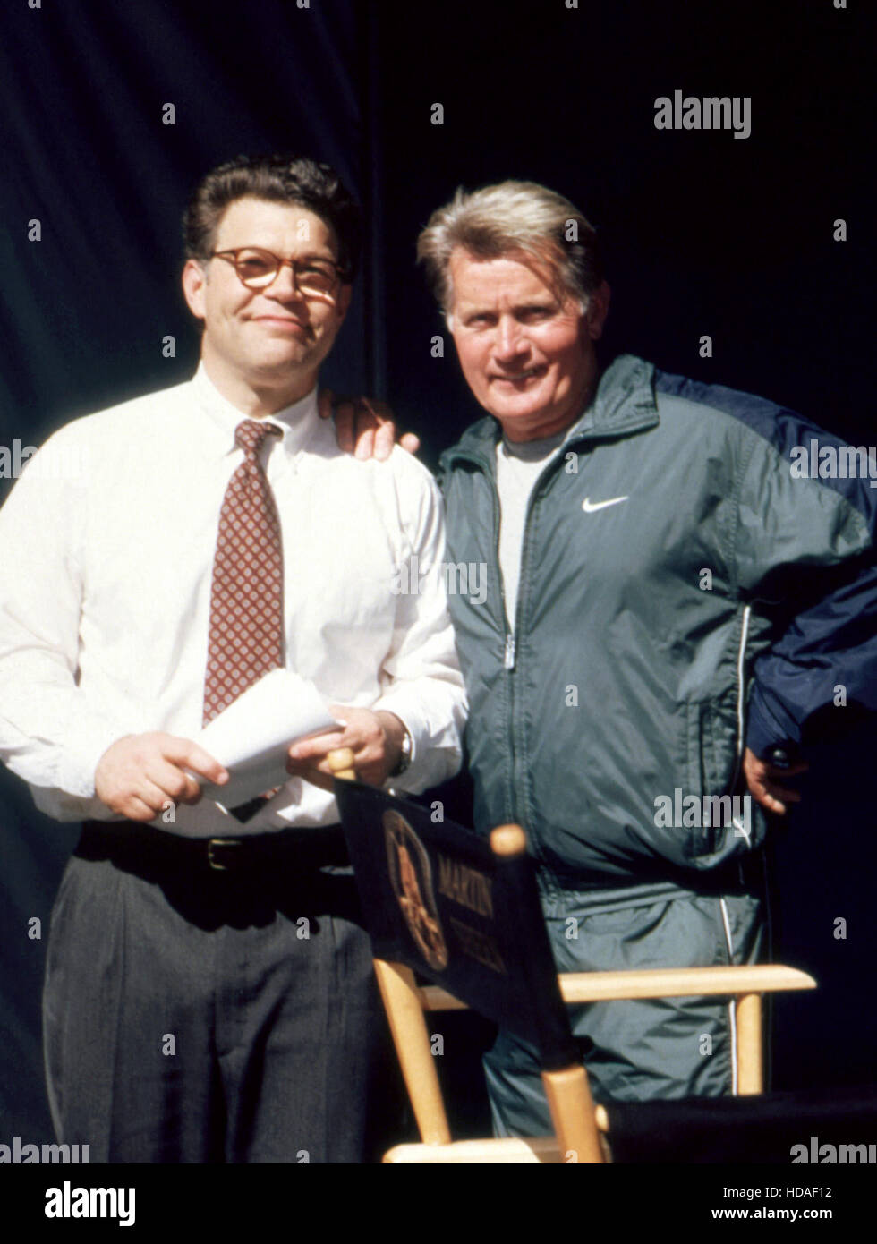 LATELINE, Al Franken, Martin Sheen on-set, 'The Seventh Plague', 1998 ...