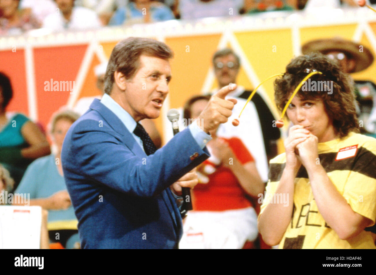 LET'S MAKE A DEAL, Monty Hall with a contestant, 1963-76 Stock Photo ...