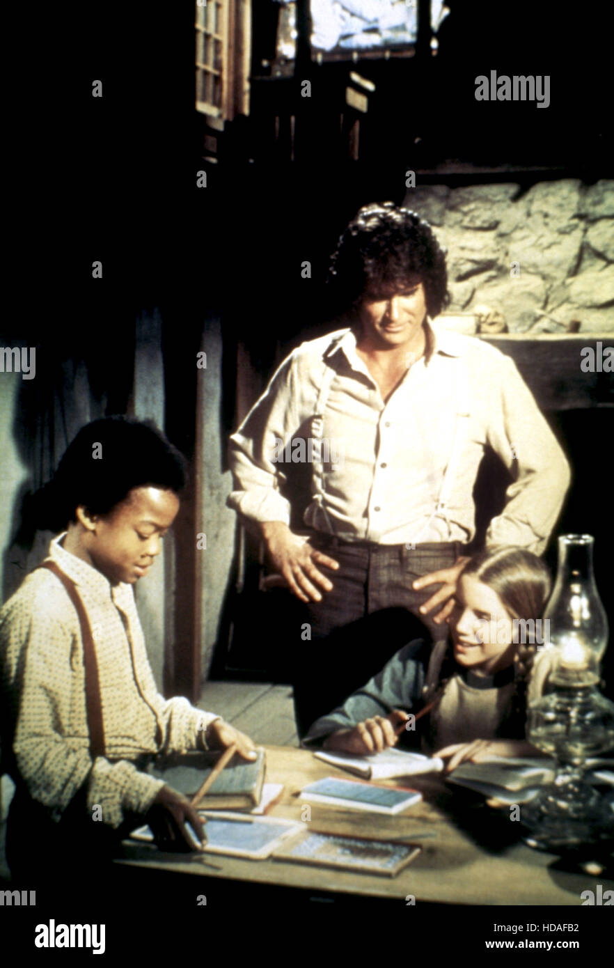 LITTLE HOUSE ON THE PRAIRIE, from left: Todd Bridges, Michael Landon ...