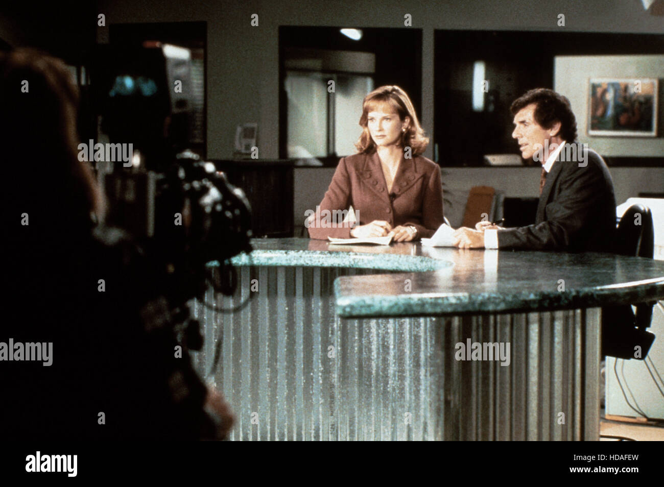 LIVE SHOT, (from left): Rebecca Staab, David Birney, 1995-96. © Rhysher ...