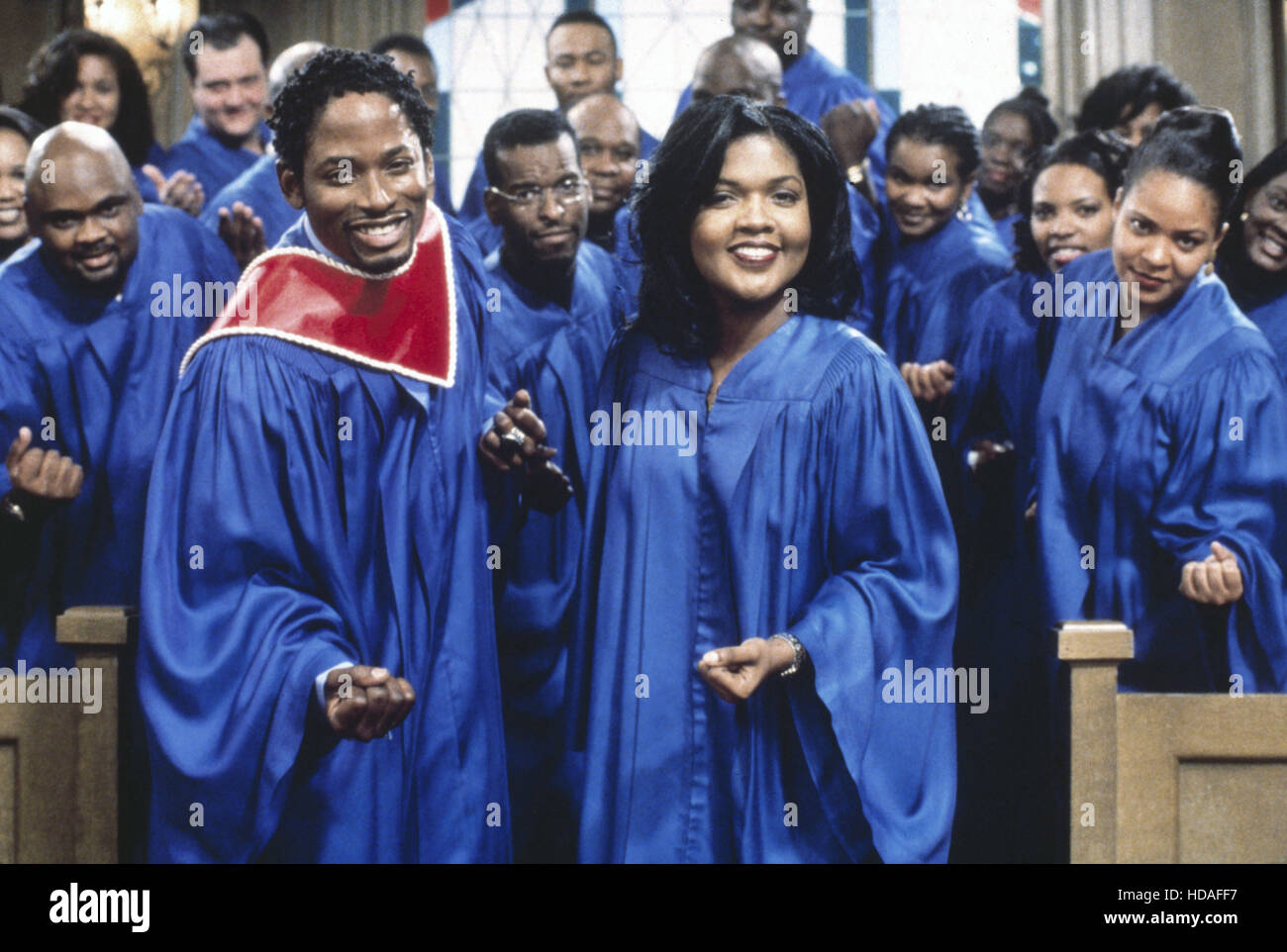 LIVING SINGLE, front from left: T.C. Carson, CeCe Winans, 'Ph, Solo Mio ...