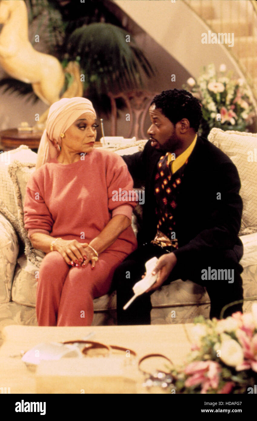 LIVING SINGLE, Eartha Kitt, T.C. Carson, 1993-98, episode 'He Works ...