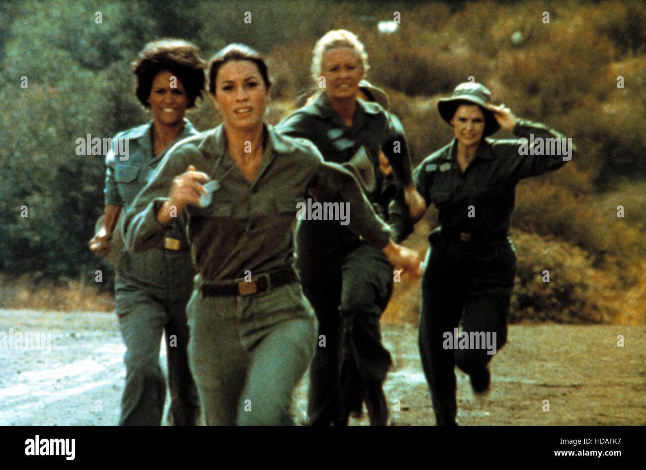 MASH, Nurses run to attend wounded in opening sequence, 1972 - 1983. TM and Copyright (c)20th ...