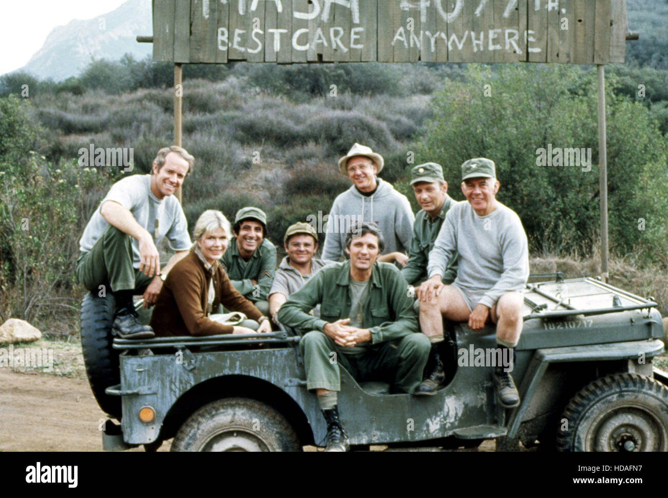 MASH, (aka M*A*S*H), from left: Mike Farrell, Loretta Swit, Jamie Farr ...