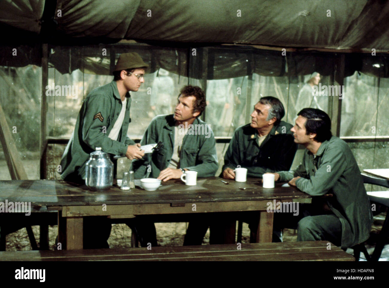 MASH, (aka M*A*S*H), from left: Gary Burghoff, Wayne Rogers, Robert Alda, Alan Alda, 1972-83, TM ...