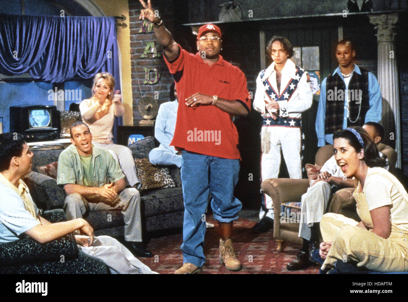 MAD TV, Bryan Callen (2nd from left), Nicole Sullivan (3rd from left ...