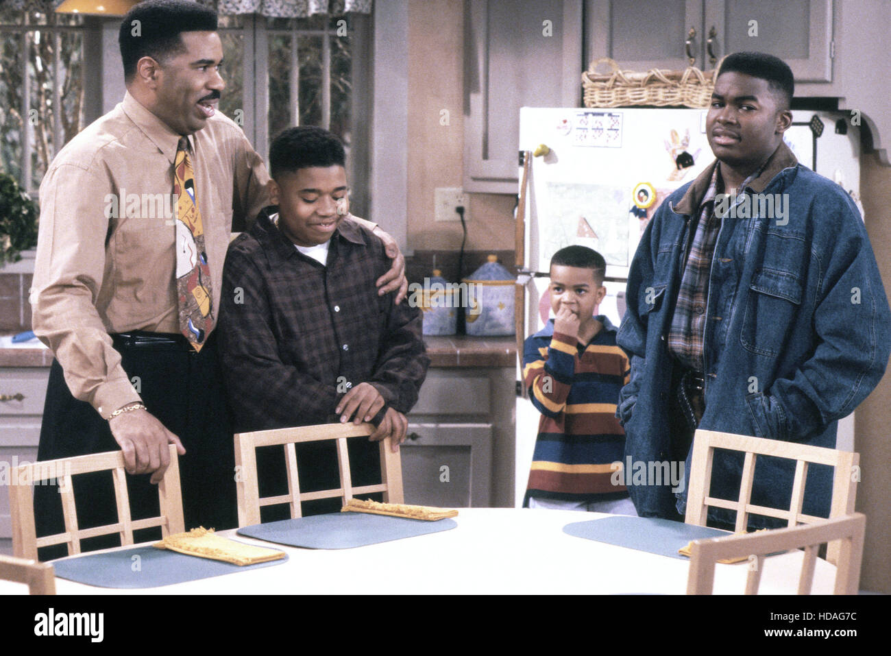 ME AND THE BOYS, from left: Steve Harvey, Wayne Collins, Benjamin ...