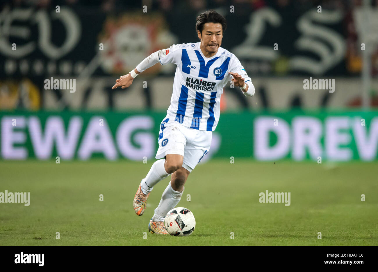 Karlsruhe's Hiroki Yamada in action during the German second division ...