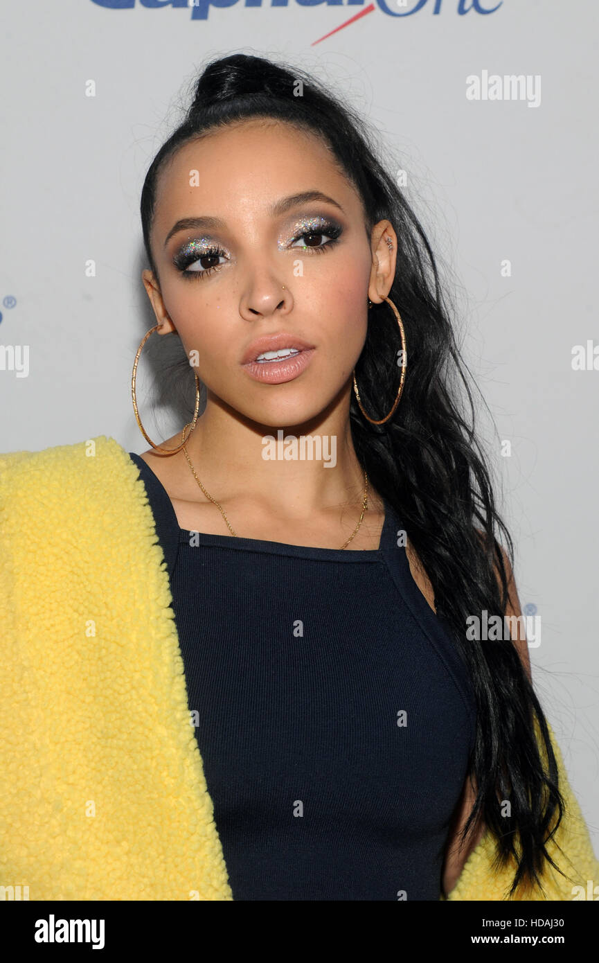 New York, NY, USA. 9th Dec, 2016. Tinashe at the Z100 Jingle Ball 2016 ...