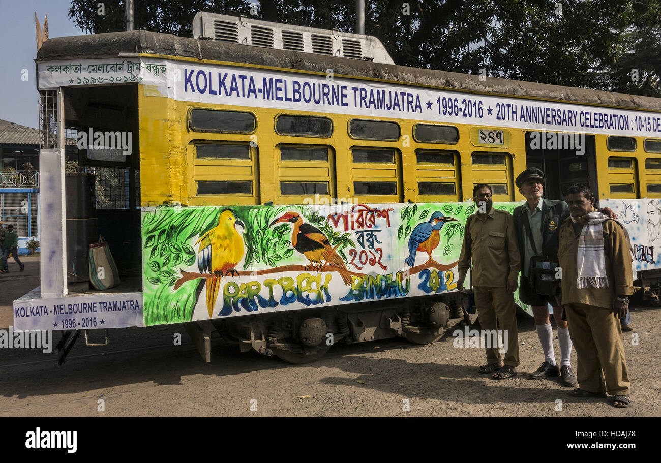 Indian tram conductor hi-res stock photography and images - Alamy