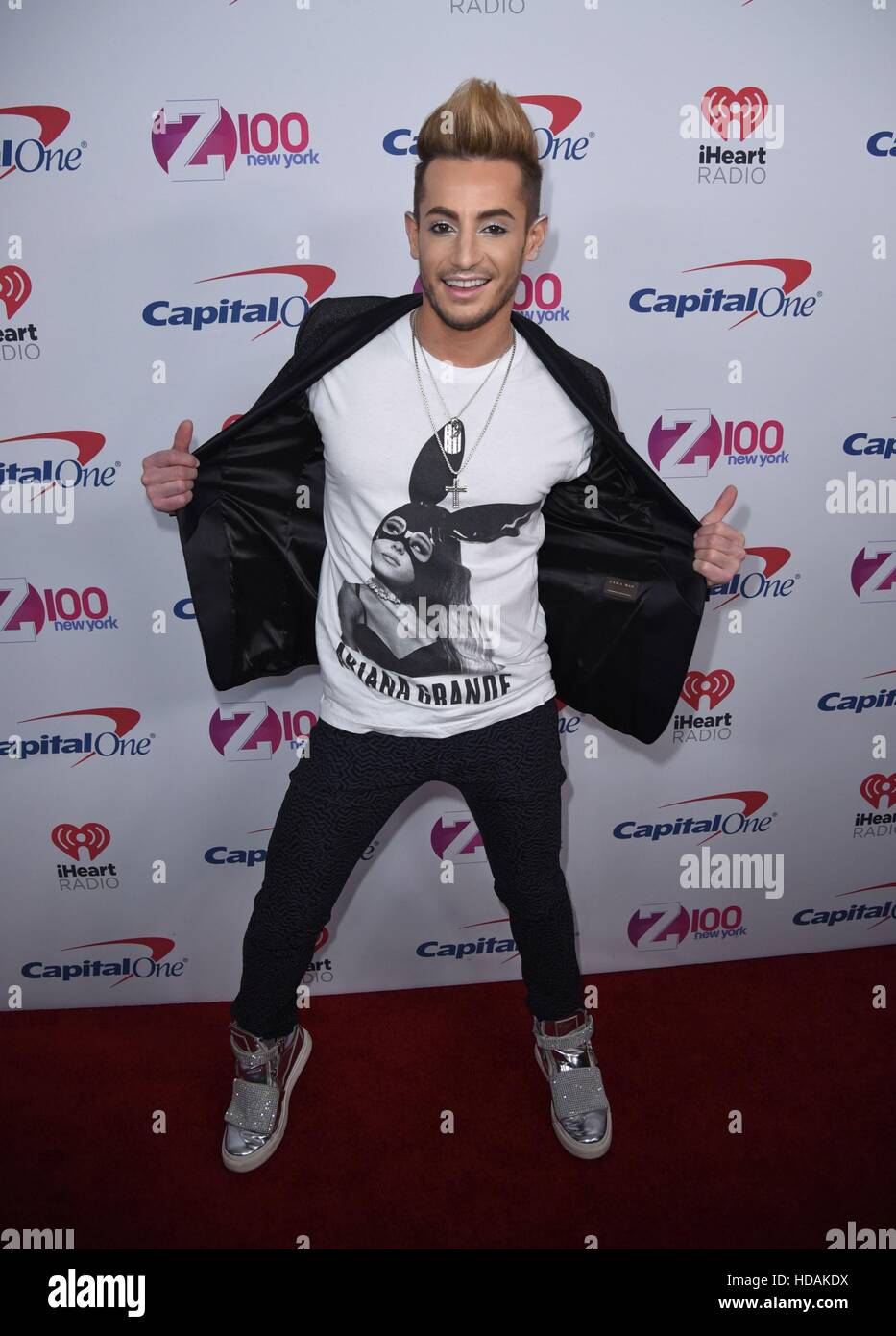 New York, NY, USA. 9th Dec, 2016. Frankie Grande at arrivals for Z100's ...