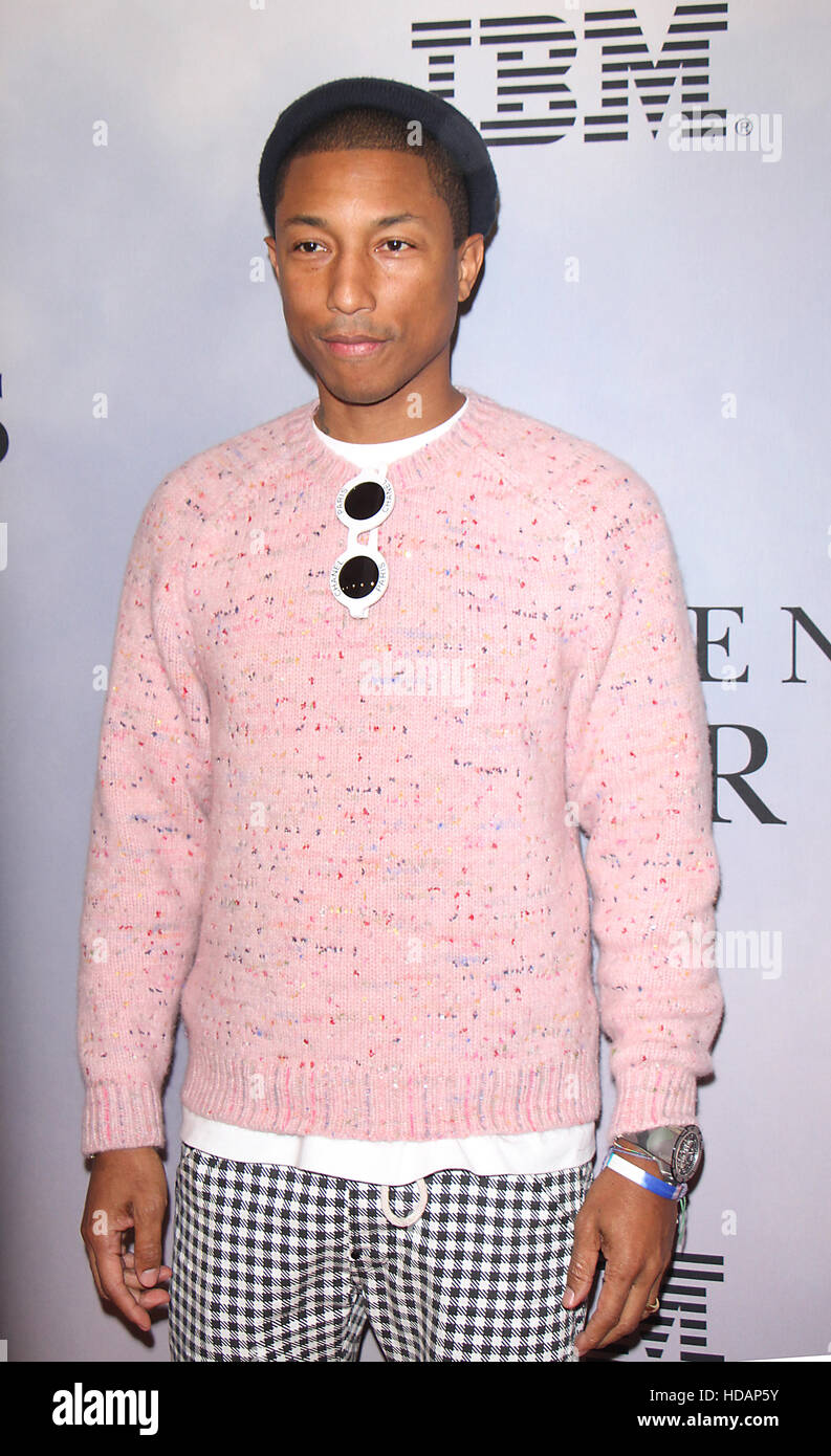 New York, USA. 10th December, 2016. Pharrell Williams at the special ...