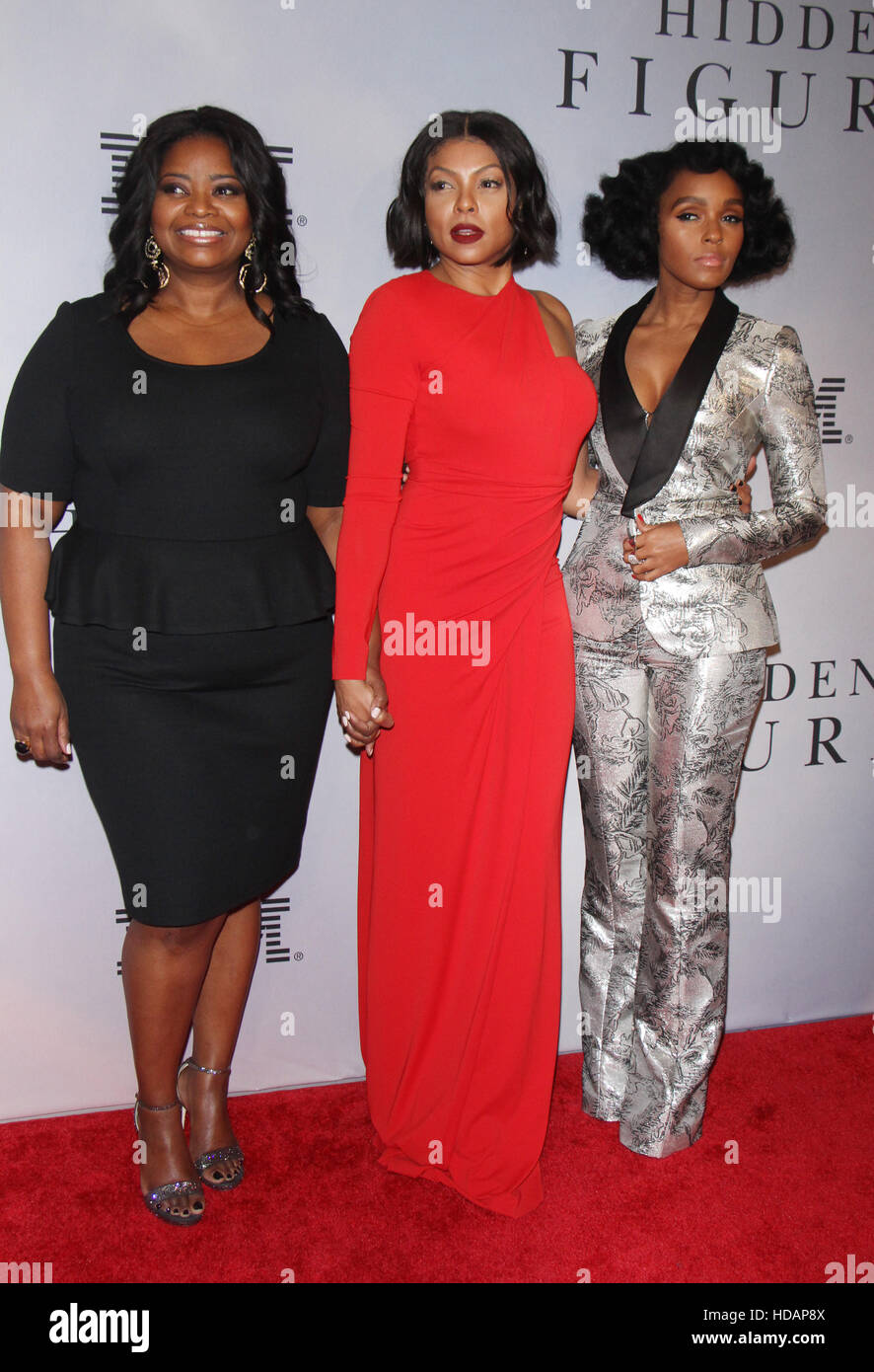 New York, USA. 10th December, 2016. Octavia Spencer, Taraji P. Henson ...