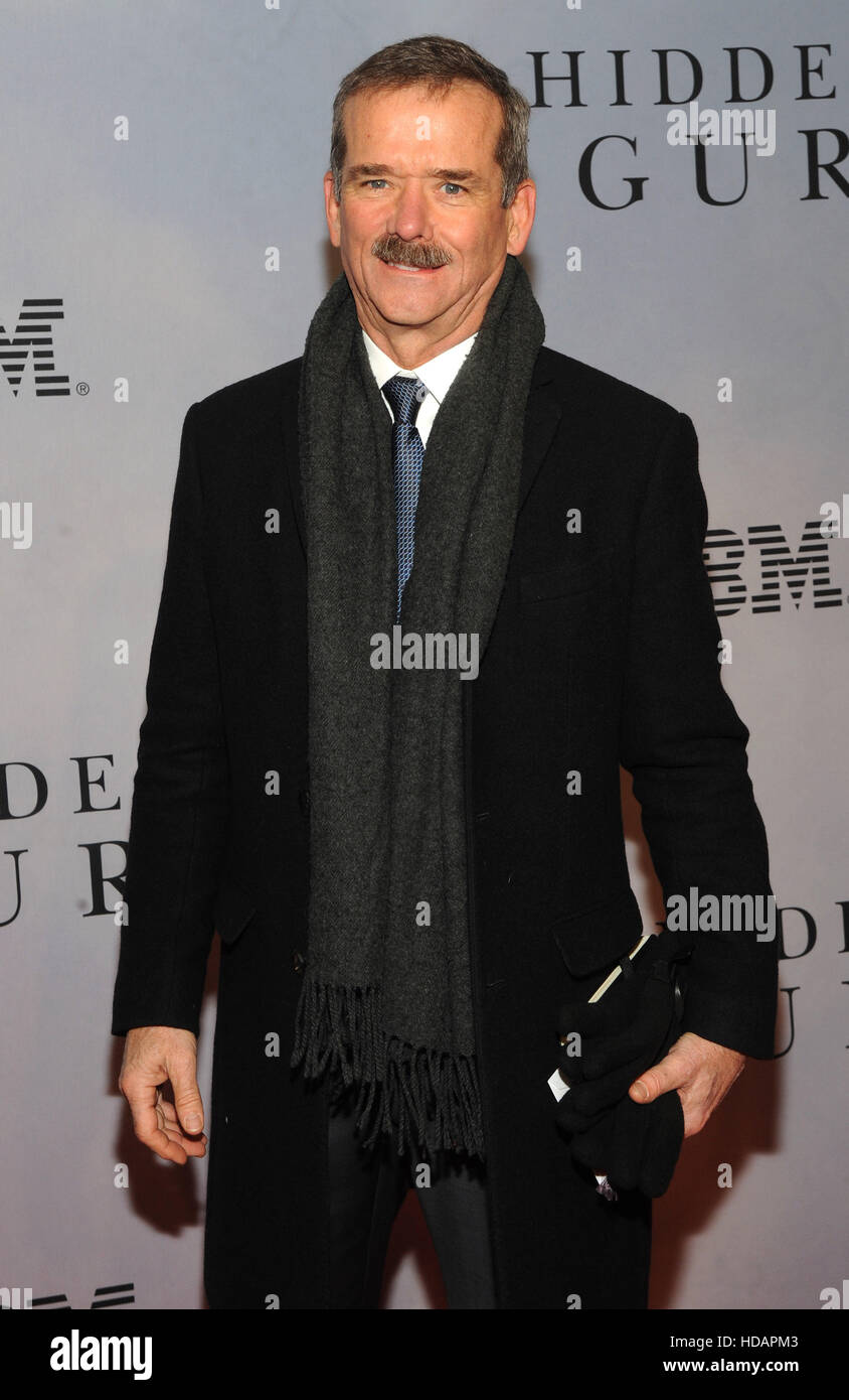NEW YORK, NY - DECEMBER 10: Col. Chris Hadfield attends the 'Hidden ...