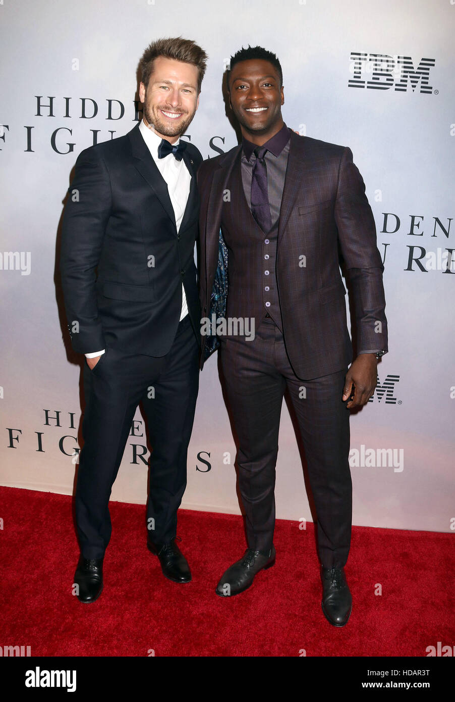 New York, New York, USA. 10th Dec, 2016. Actors GLEN POWELL and ALDIS HODGE attend the New York ...
