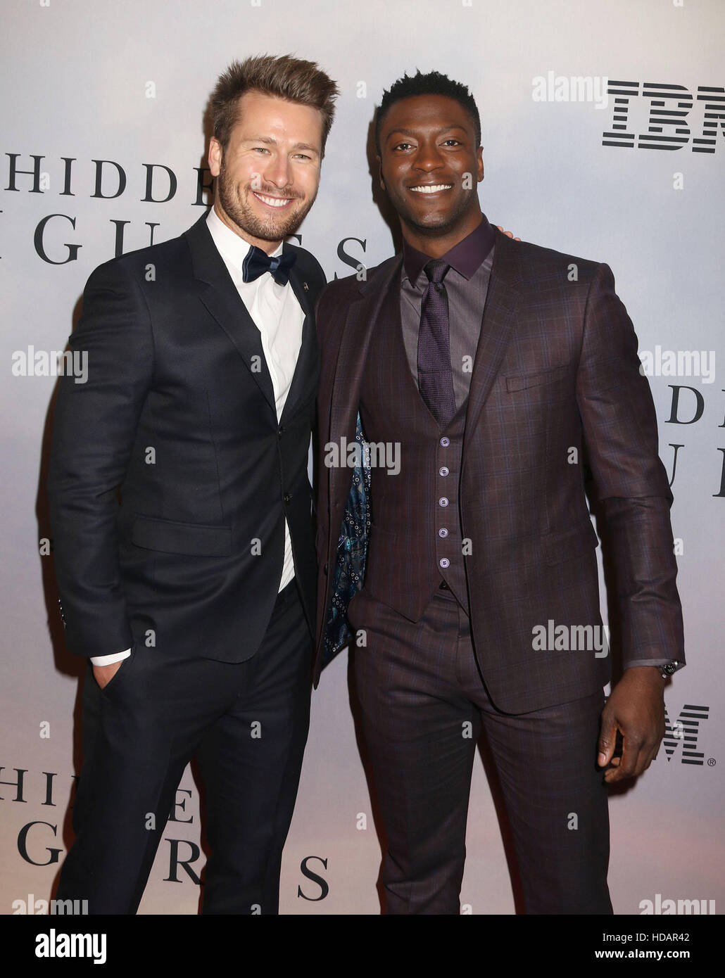 New York, New York, USA. 10th Dec, 2016. Actors GLEN POWELL and ALDIS HODGE attend the New York ...