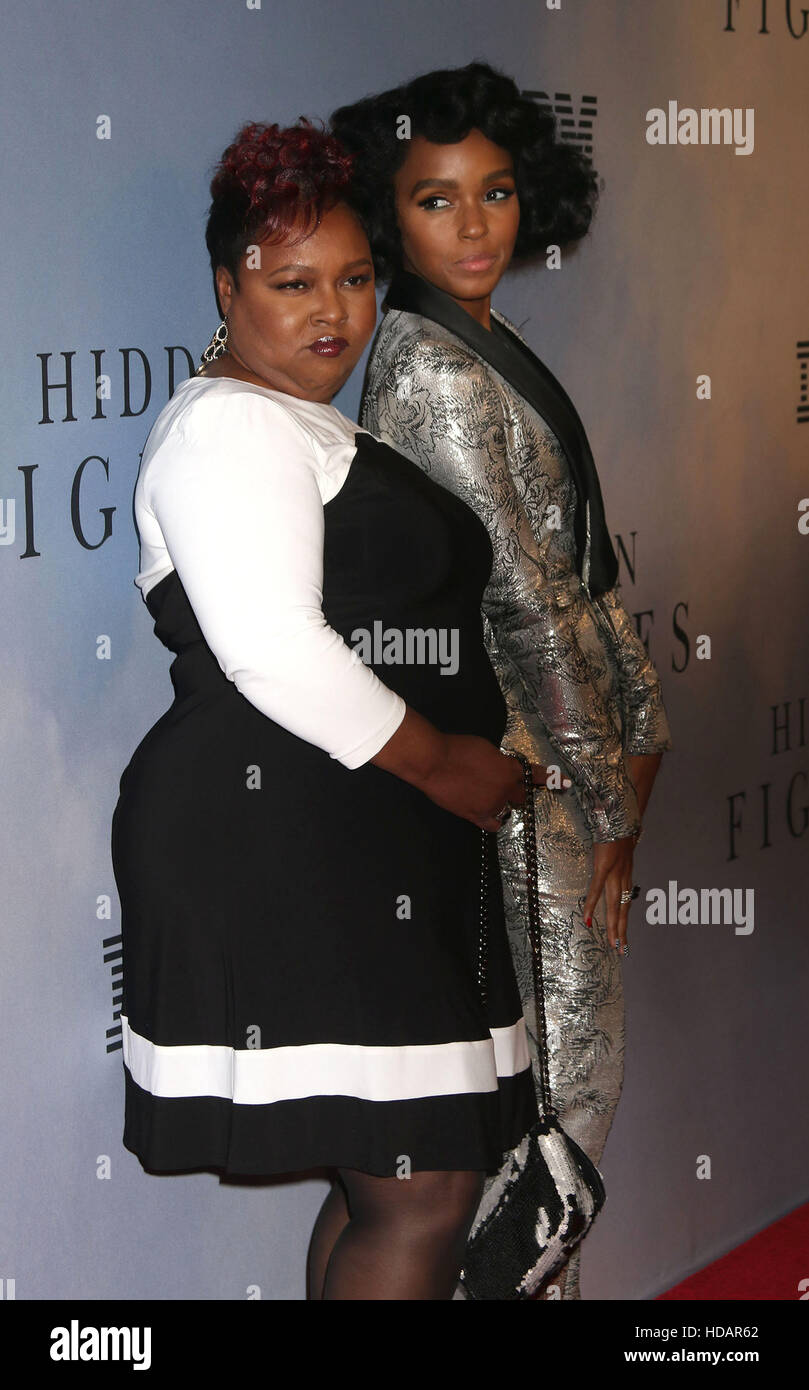 New York, New York, USA. 10th Dec, 2016. Singer JANELLE MONAE and her ...