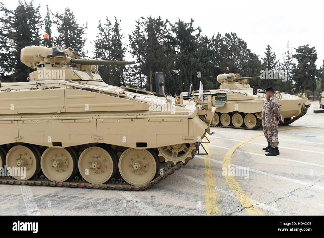Ammam, Jordan. 11th Dec, 2016. Tanks of the Marder model are being ...