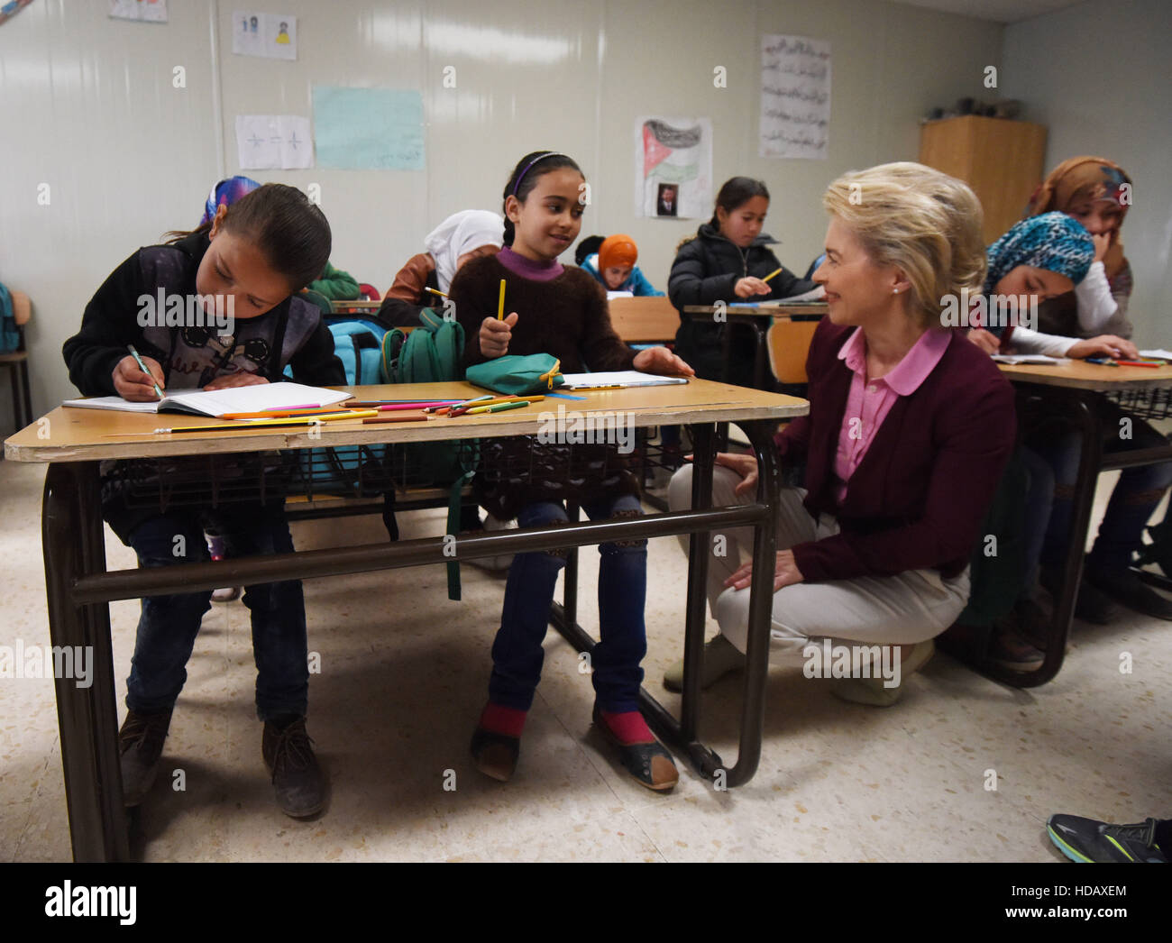 Zaatari classroom hi-res stock photography and images - Alamy