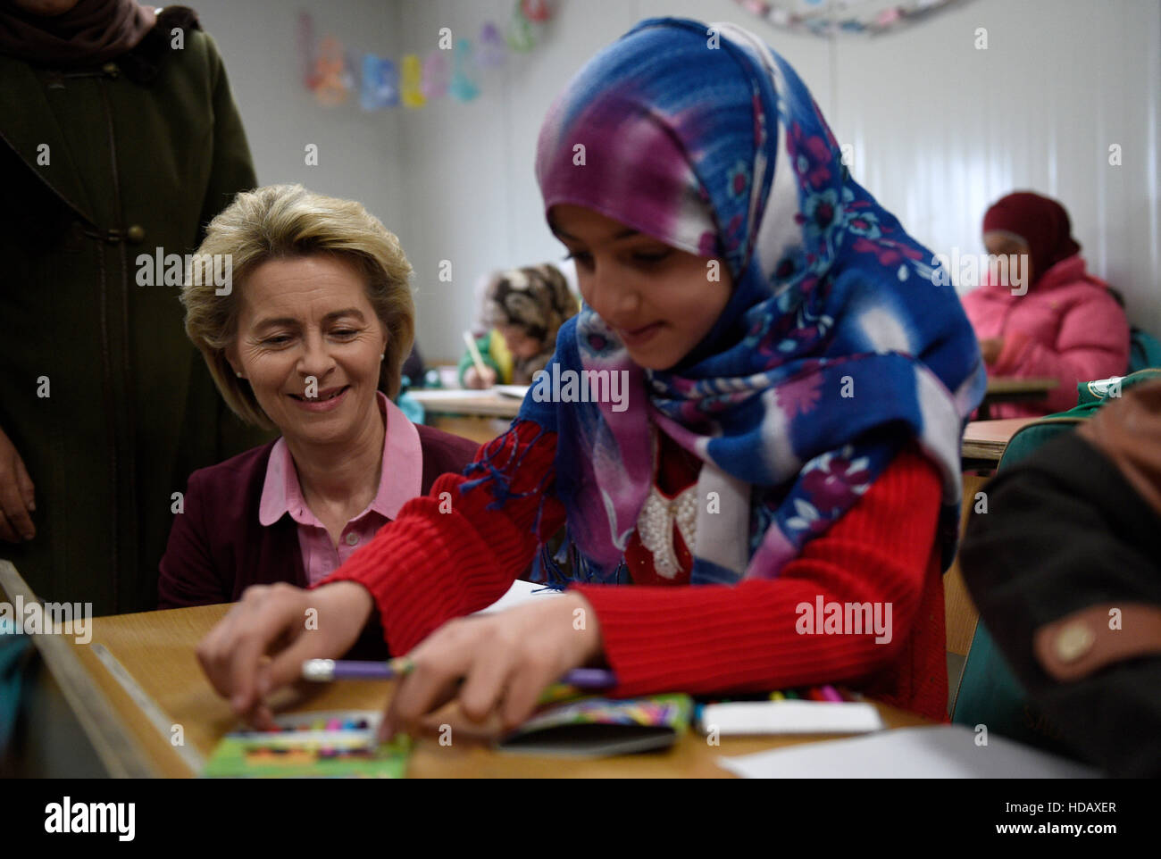 Zaatari classroom hi-res stock photography and images - Alamy