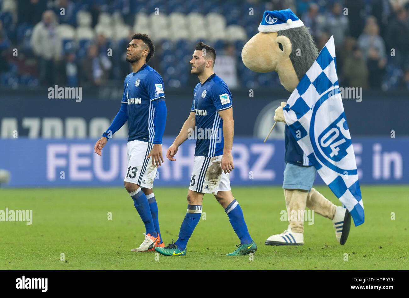 Schalke's Eric Maxim Choupo-Moting, Schalke's Sead Kolasinac and Schalk ...