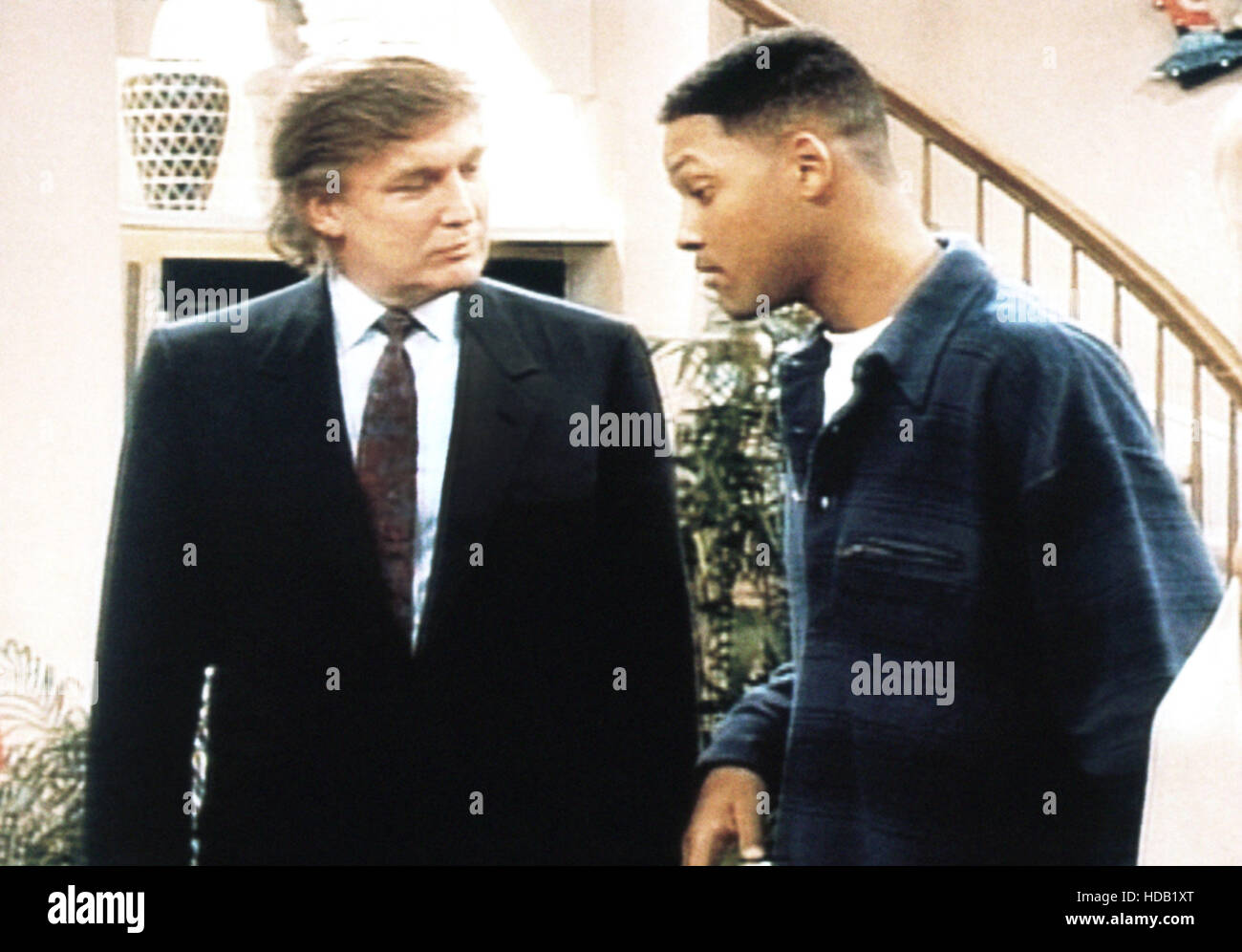 THE FRESH PRINCE OF BEL-AIR, (from left): Donald Trump, Will Smith ...
