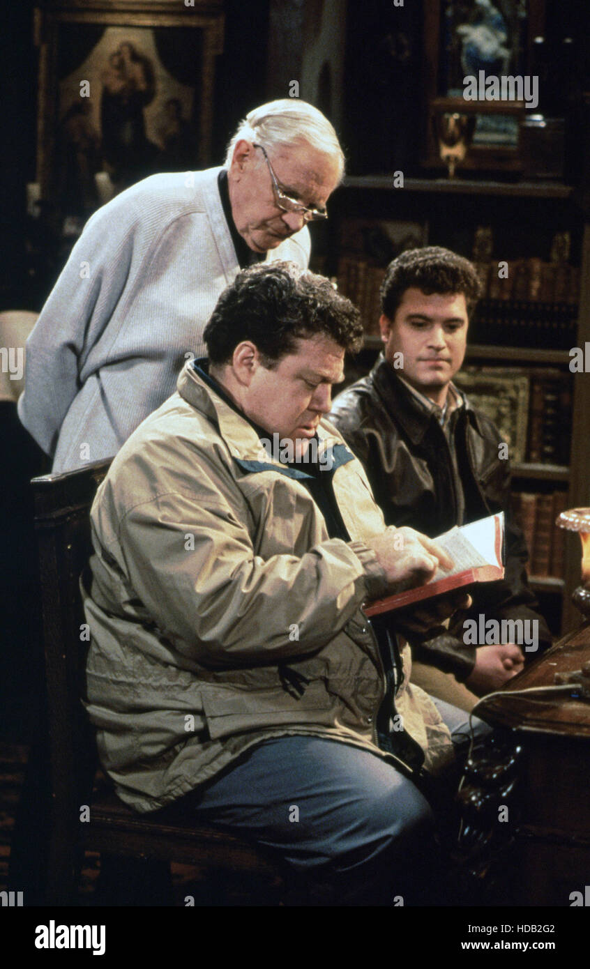 THE GEORGE WENDT SHOW, George Wendt (center), Pat Finn (right), 1995 ...
