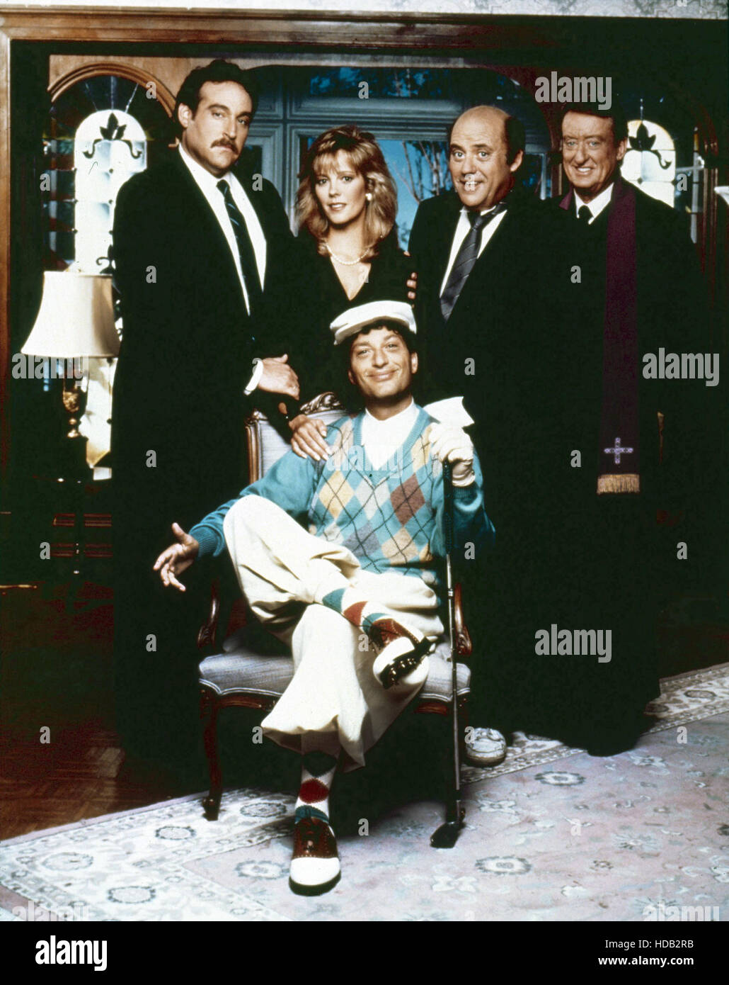 GOOD GRIEF, Howie Mandel (seated), standing from left: Joel Brooks ...