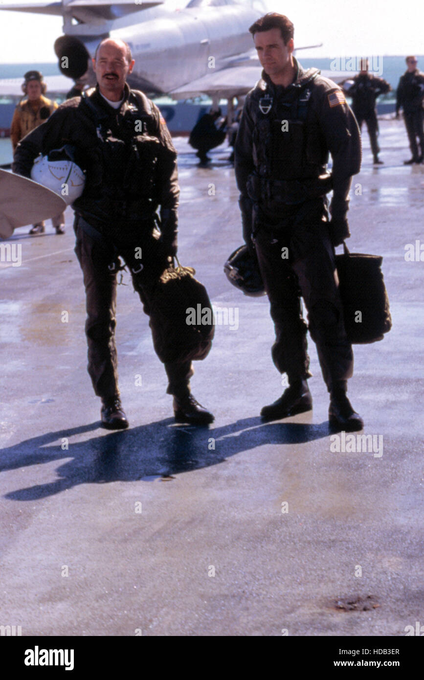JAG, Terry O'Quinn, David James Elliott, 1995-, (c)NBC/courtesy Everett ...