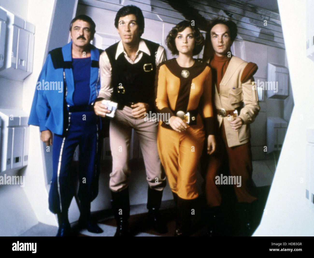 JASON OF STAR COMMAND, left: James Doohan, second from left: Craig ...