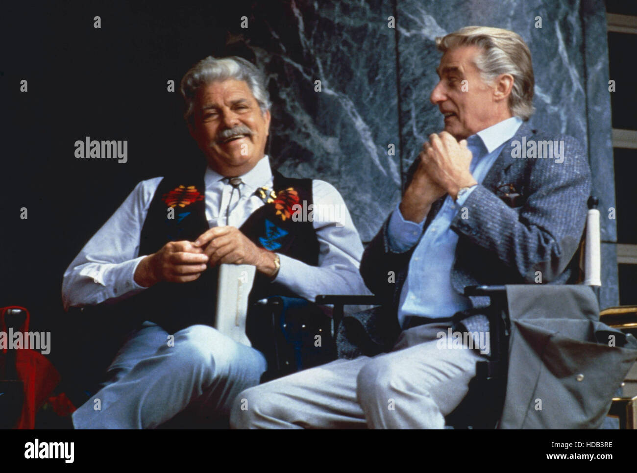 J.J. STARBUCK, from left: Dale Robertson, Richard Mulligan on set, 'The ...