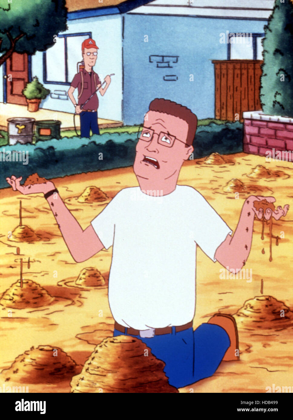 KING OF THE HILL, Hank Hill, (in background) Dale Gribble, 1996-present ...