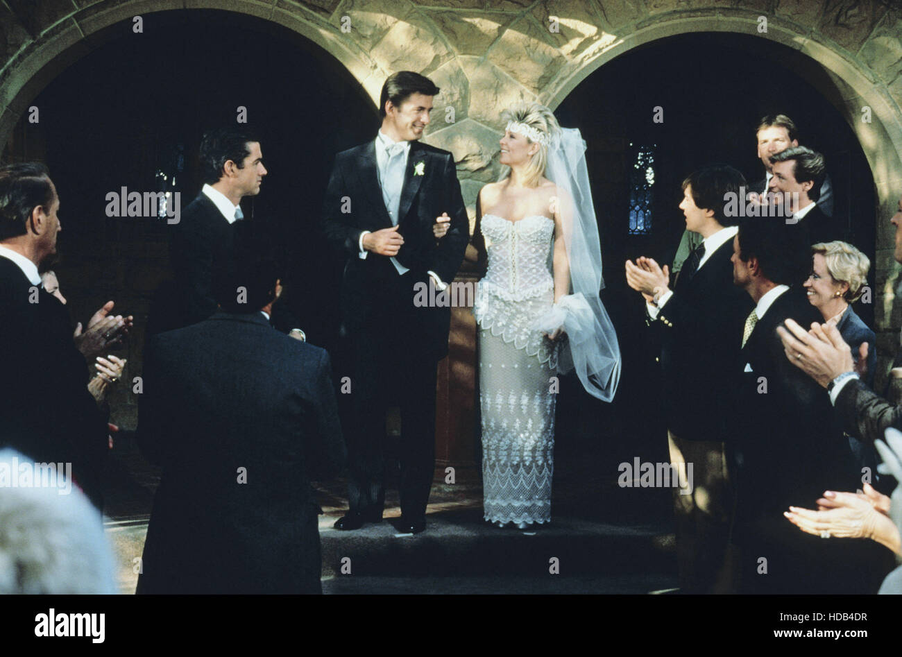 KNOTS LANDING, center l-r: Alec Baldwin, Lisa Hartman (ca. 1985), 1979 ...