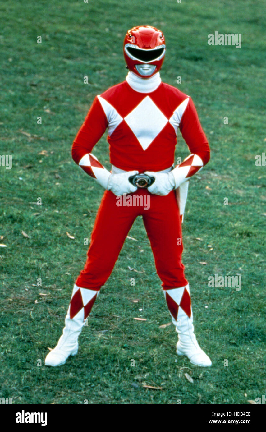 MIGHTY MORPHIN POWER RANGERS, Red Ranger, TV, 1993 Stock Photo - Alamy